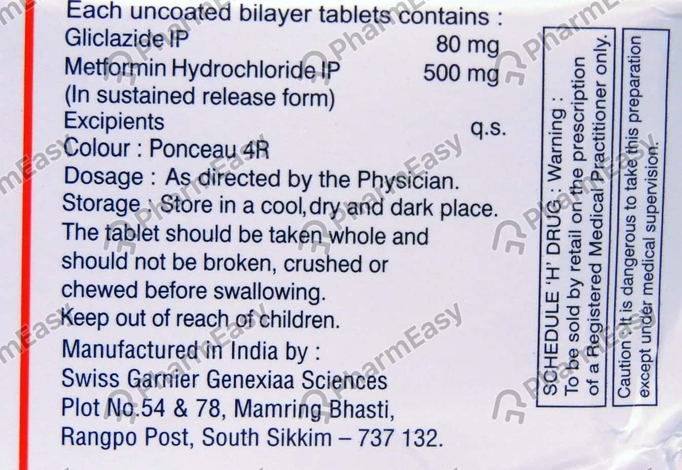 Metazide 80mg Strip Of 10 Tablets: Uses, Side Effects, Price & Dosage ...