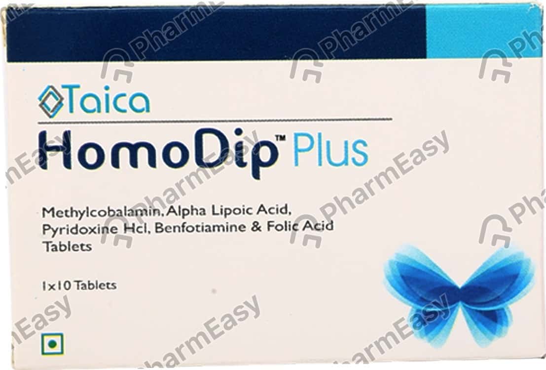 Homodip Plus Strip Of 10 Tablets: Uses, Side Effects, Price & Dosage ...