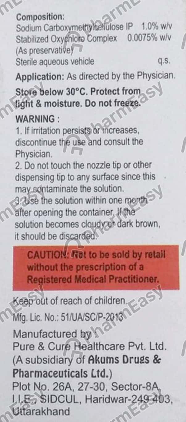 Osmotear Ds 1 %W/V Eye Drop (10): Uses, Side Effects, Price & Dosage ...