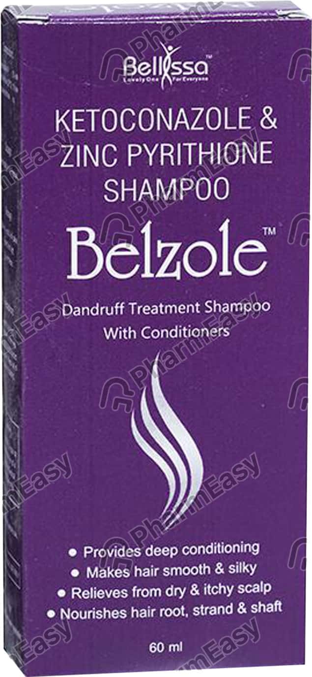 Belzole Bottle Of 60ml Shampoo: Uses, Side Effects, Price & Dosage ...