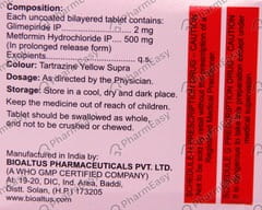 Glynamic M 2mg Strip Of 10 Tablets: Uses, Side Effects, Price & Dosage ...