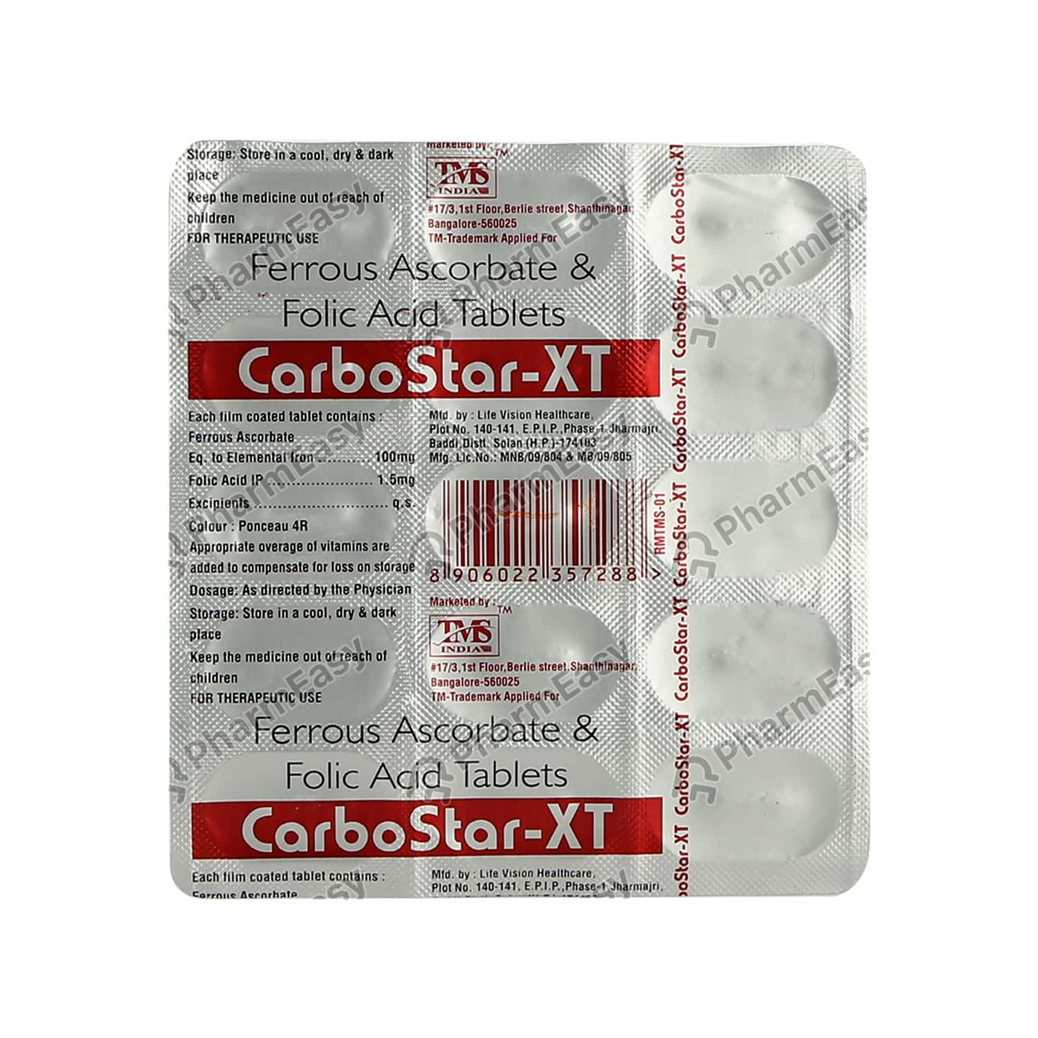 Carbostar Xt Tab 15'S - Uses, Side Effects, Dosage, Composition & Price ...