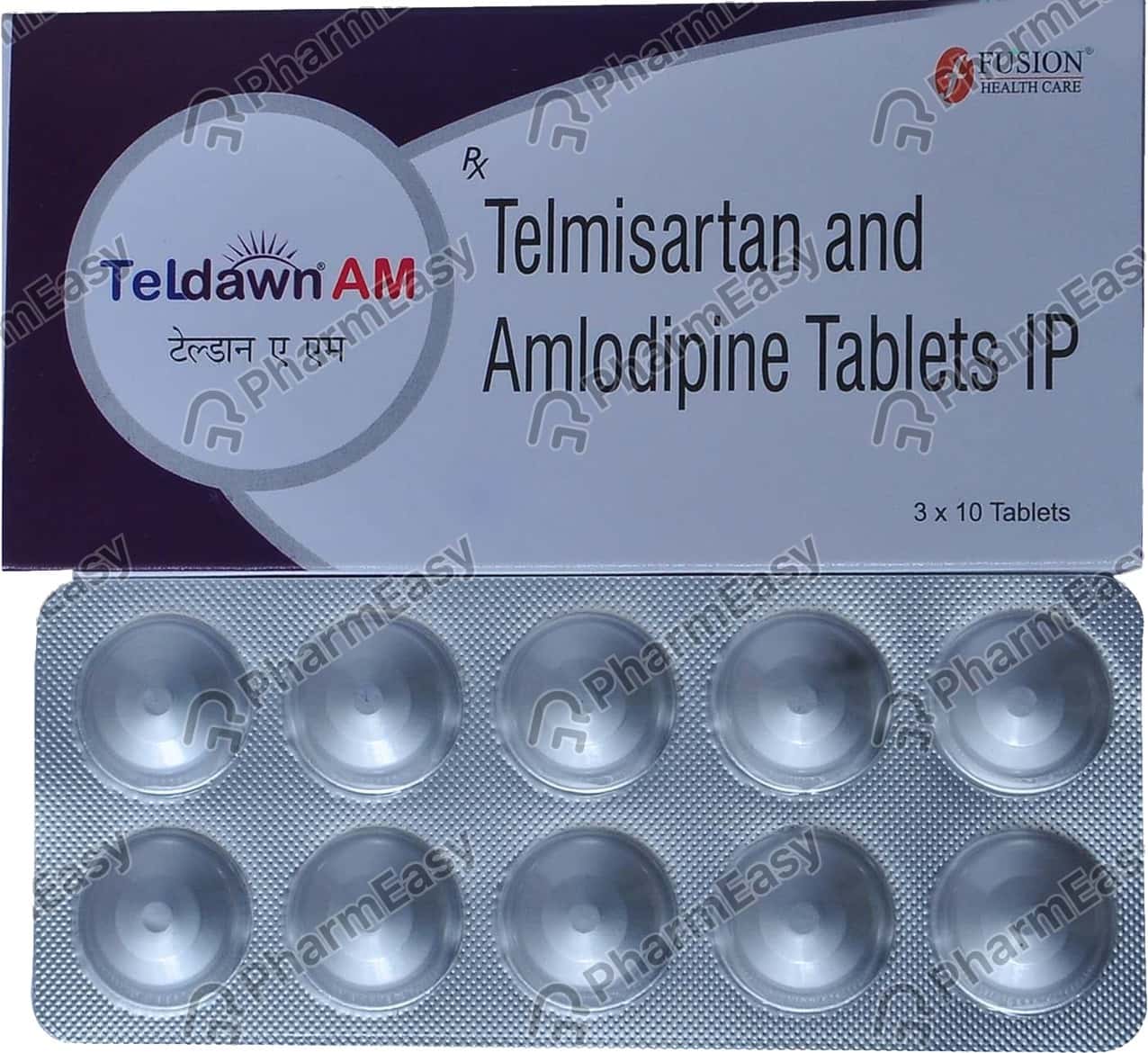 Teldawn Am 40mg Strip Of 10 Tablets: Uses, Side Effects, Price & Dosage ...