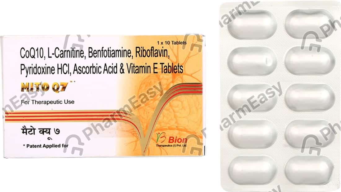 Mito Q7 Strip Of 10 Tablets: Uses, Side Effects, Price & Dosage | PharmEasy