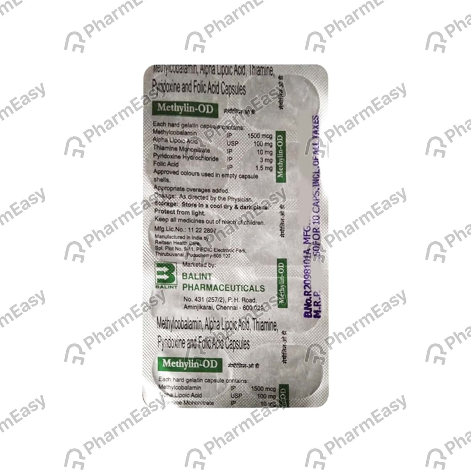 Buy Methylin Od Tablet (10) Online at Flat 15% OFF | PharmEasy