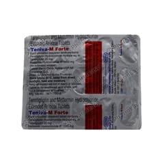 Teniva M Forte Strip Of 15 Tablets: Uses, Side Effects, Price & Dosage ...