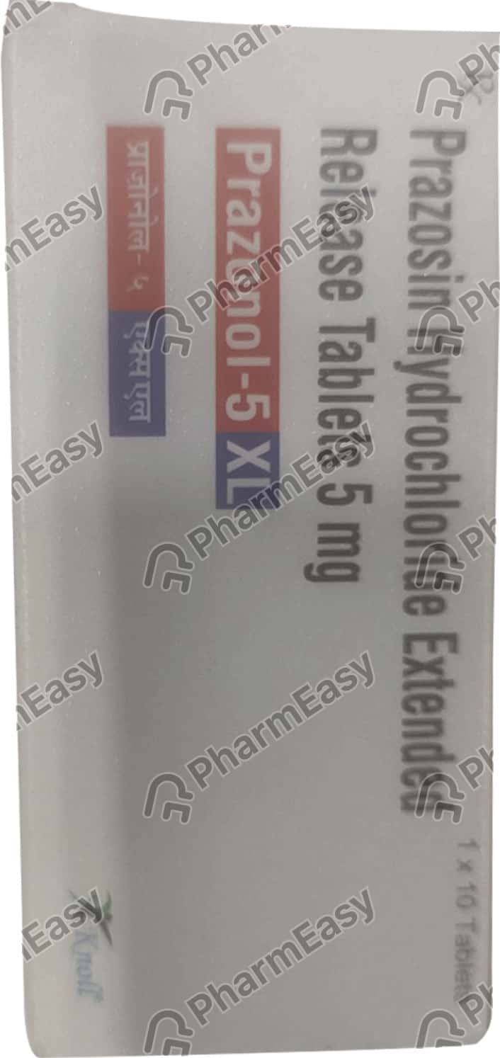 Prazonol Xl 5 MG Tablet (10): Uses, Side Effects, Price & Dosage ...