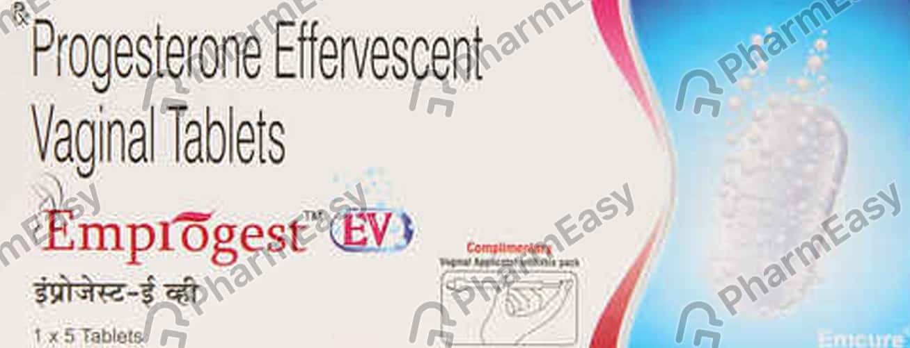 Emprogest Ev 200 MG Tablet (5): Uses, Side Effects, Price & Dosage ...