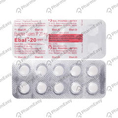 Ebal 20 MG Tablet (10): Uses, Side Effects, Price & Dosage | PharmEasy