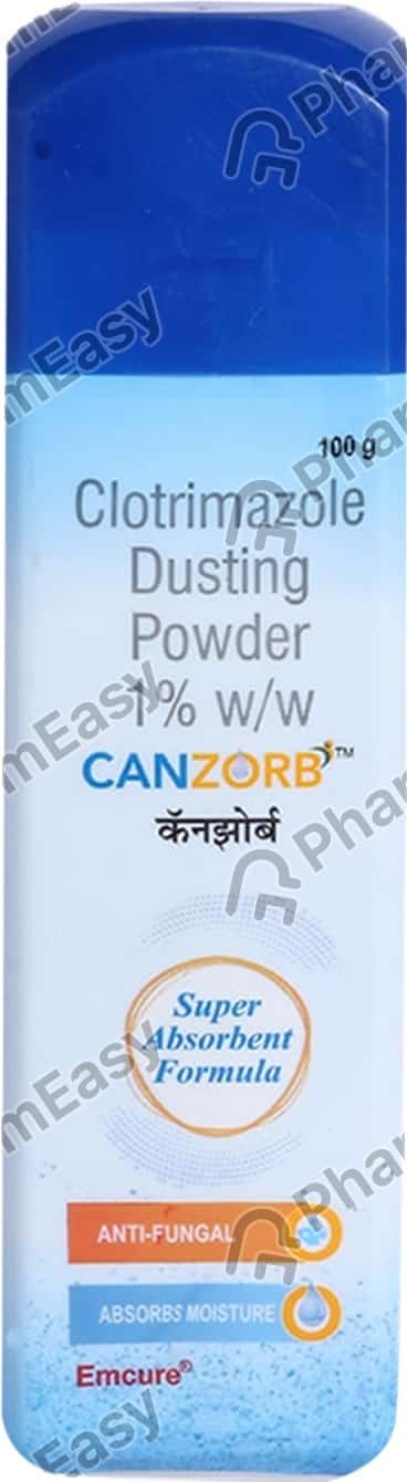 Canzorb 1 %W/W Dusting Powder (100): Uses, Side Effects, Price & Dosage ...
