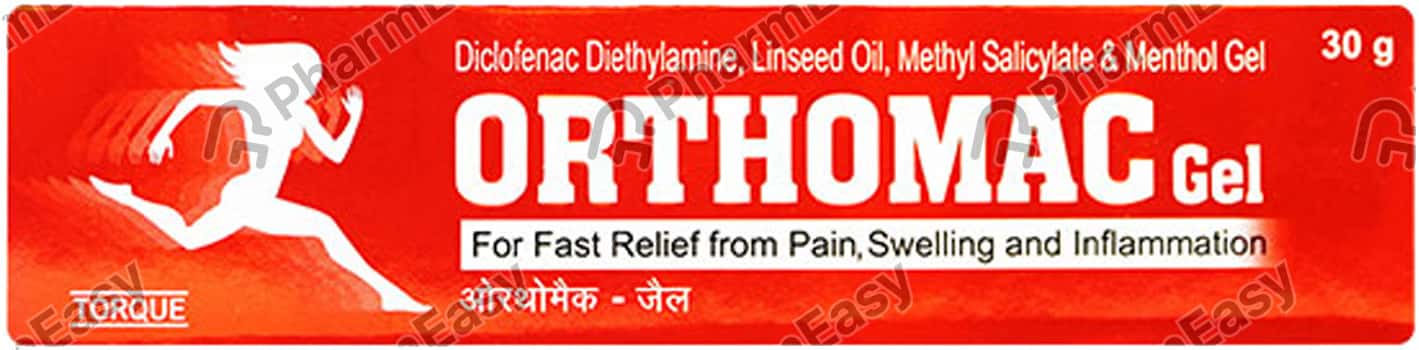 Orthomac Tube Of 30gm Gel: Uses, Side Effects, Price & Dosage | PharmEasy