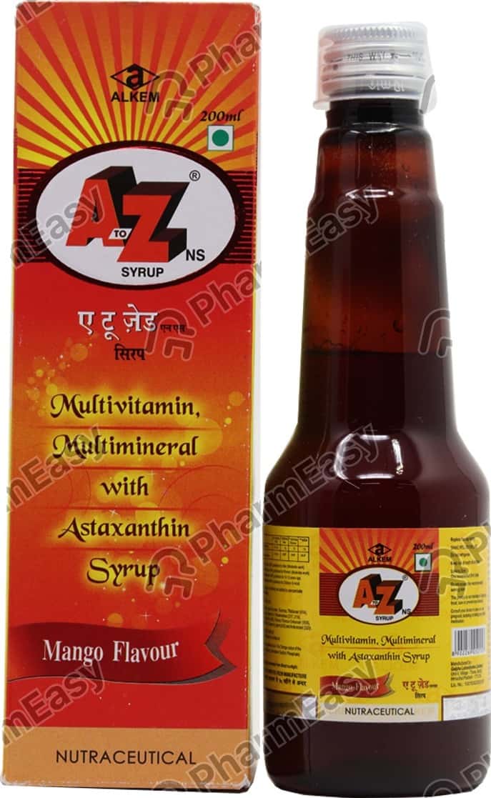 A To Z Ns Mango Flavour Syrup 200ml: Uses, Side Effects, Price & Dosage ...