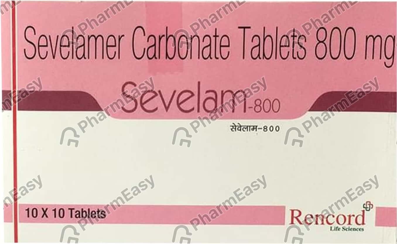 Sevelam 800 MG Tablet (10): Uses, Side Effects, Price & Dosage | PharmEasy