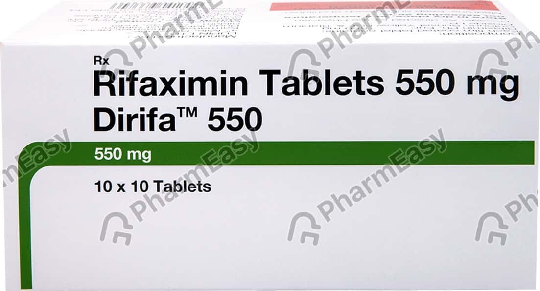 Dirifa 550 MG Tablet (10): Uses, Side Effects, Price, Dosage ...