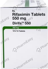 Dirifa 550 MG Tablet (10): Uses, Side Effects, Price & Dosage | PharmEasy