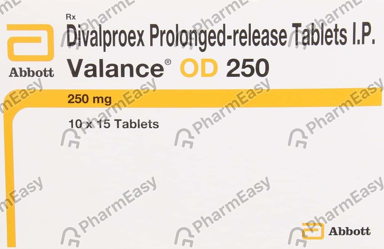 Valance Od 250 MG Tablet (15): Uses, Side Effects, Price & Dosage ...