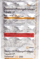 Valance Od 250 MG Tablet (15): Uses, Side Effects, Price & Dosage ...