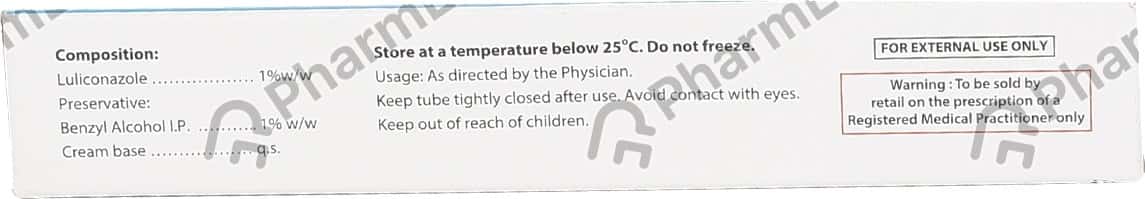 Luleze 1 % Cream (30): Uses, Side Effects, Price & Dosage | PharmEasy