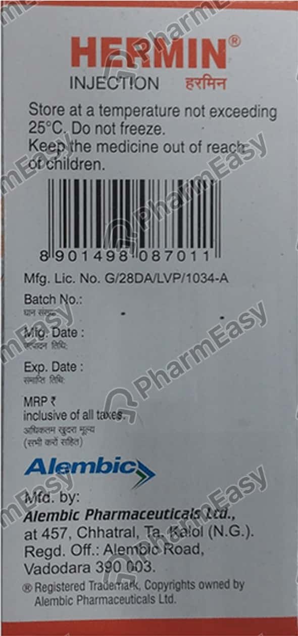 Buy New Hermin Solution For Infusion (200) Online at Flat 15% OFF ...