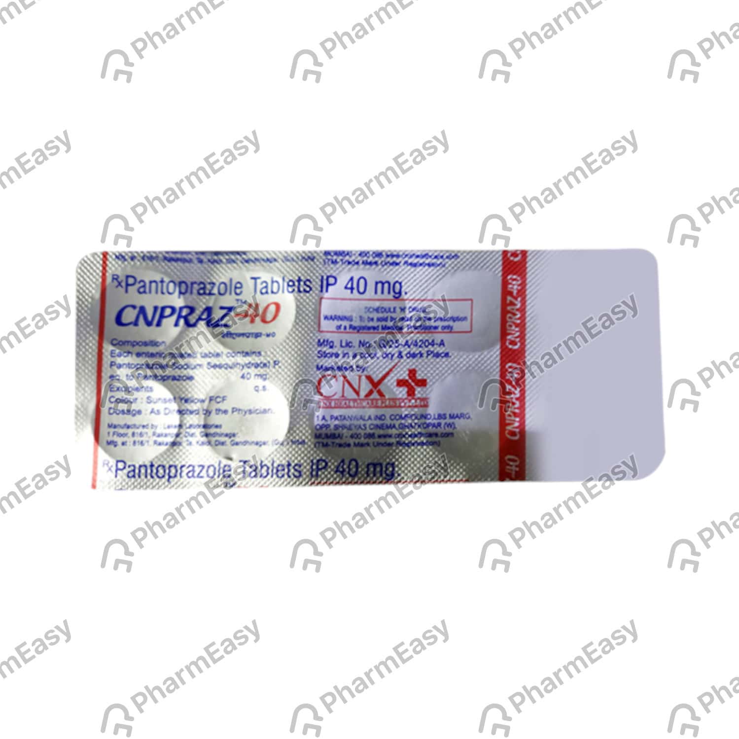 Cnpraz 40 MG Tablet (10): Uses, Side Effects, Price & Dosage | PharmEasy