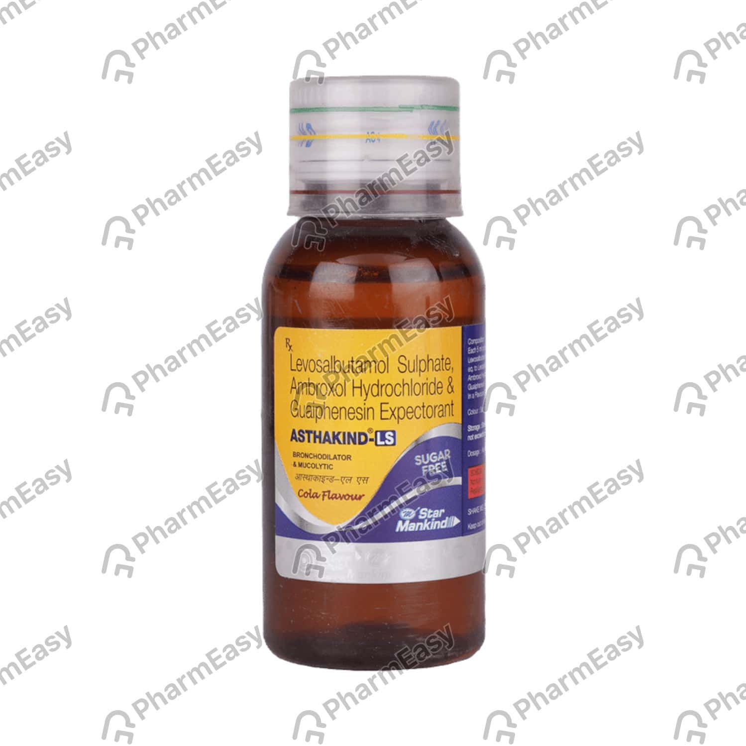 Buy Asthakind Ls Cola Flavour Sugar Free Bottle Of 60ml Expectorant ...