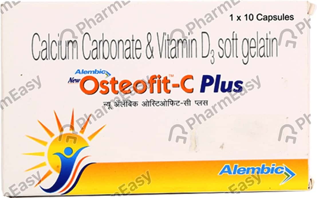 New Osteofit C Plus Strip Of 10 Capsules: Uses, Side Effects, Price ...