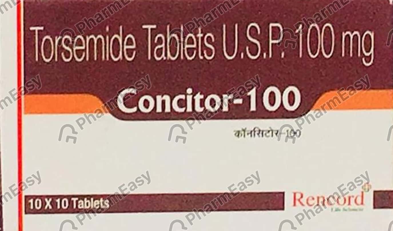 Concitor 100 MG Tablet (10): Uses, Side Effects, Price & Dosage | PharmEasy