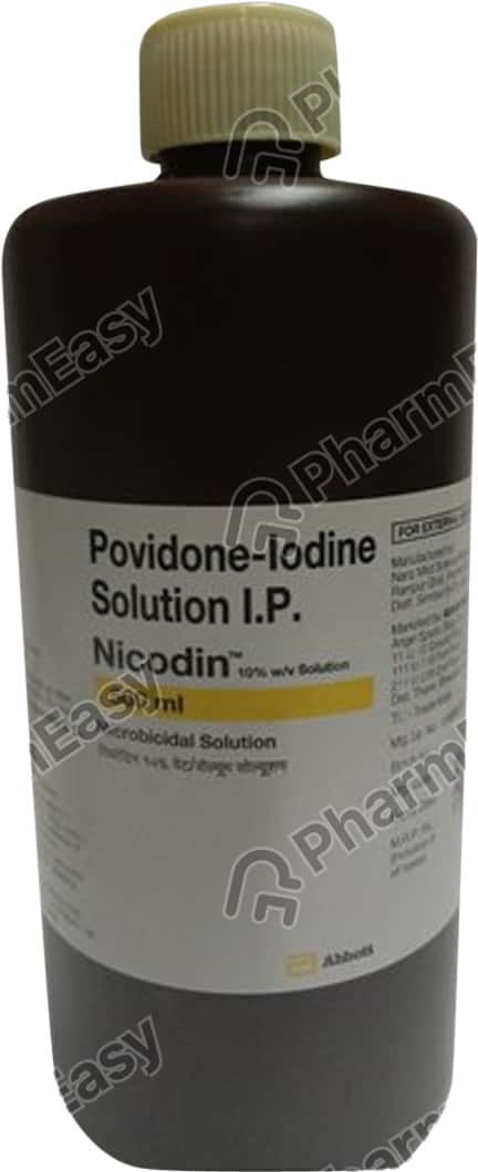 Nicodine 5 % Skin Solution (500): Uses, Side Effects, Price & Dosage ...