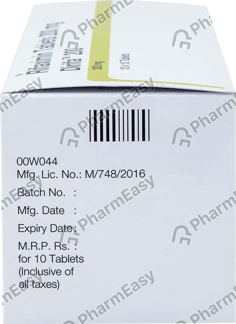 Dirifa 200 MG Tablet (10): Uses, Side Effects, Price & Dosage | PharmEasy