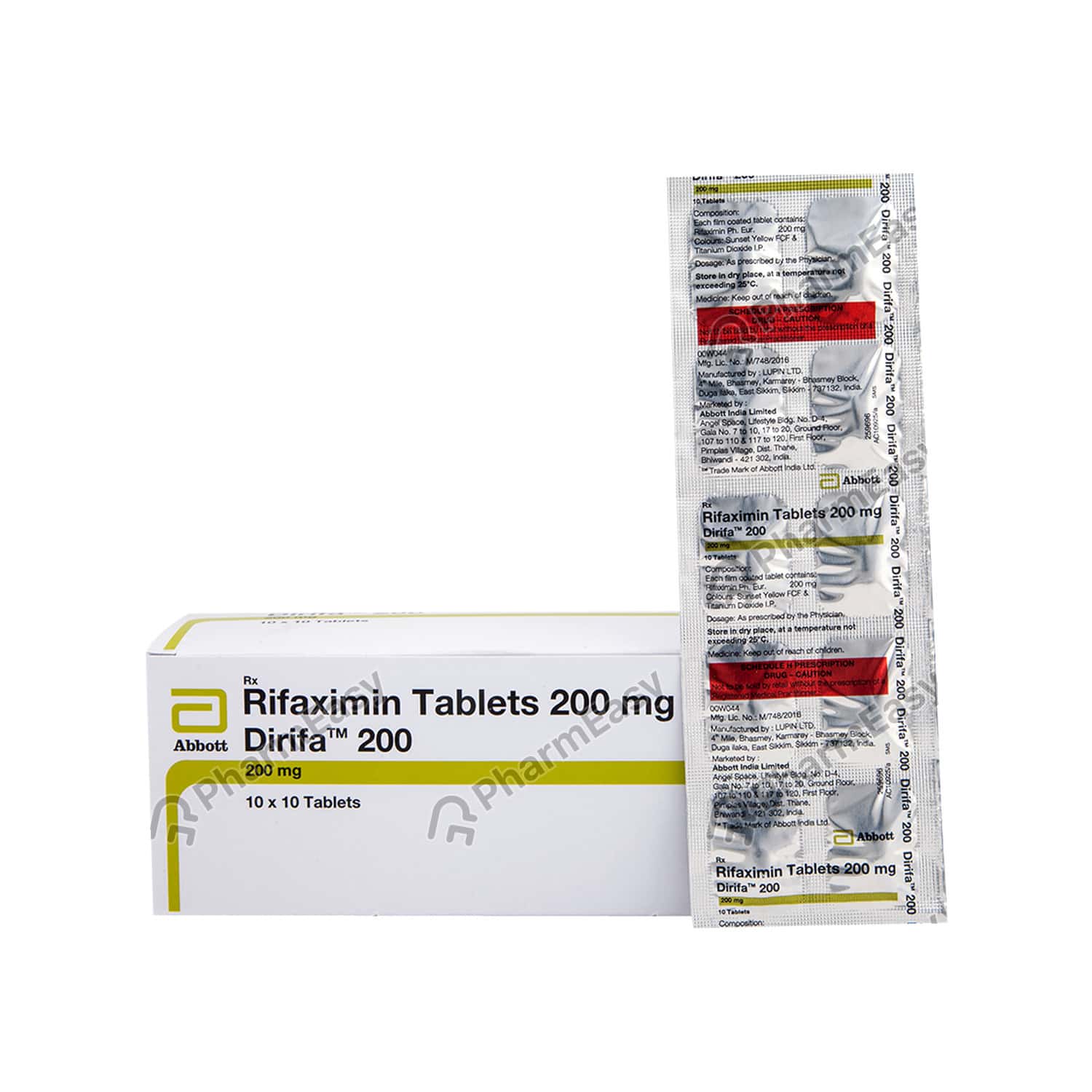 Buy Dirifa 200 MG Tablet (10) Online at Flat 18% OFF* | PharmEasy