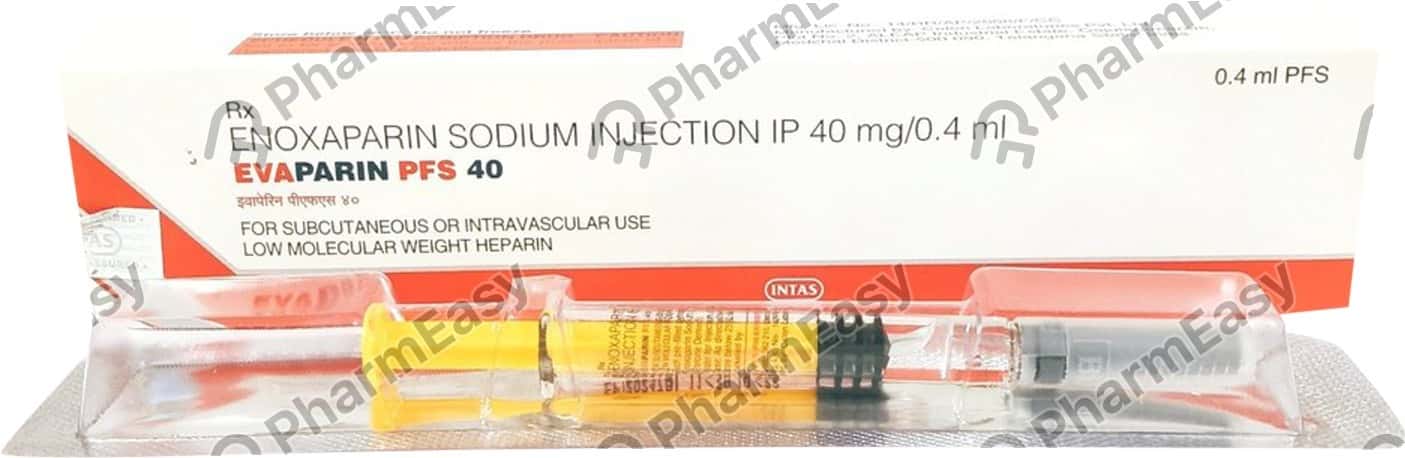 Evaparin 40 MG Injection (0.4): Uses, Side Effects, Price & Dosage ...