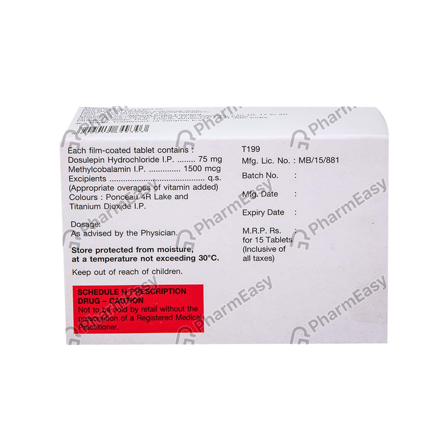 Buy Prothiaden M 75mg/1500mcg Tablets 15'S Online at Flat 15% OFF ...