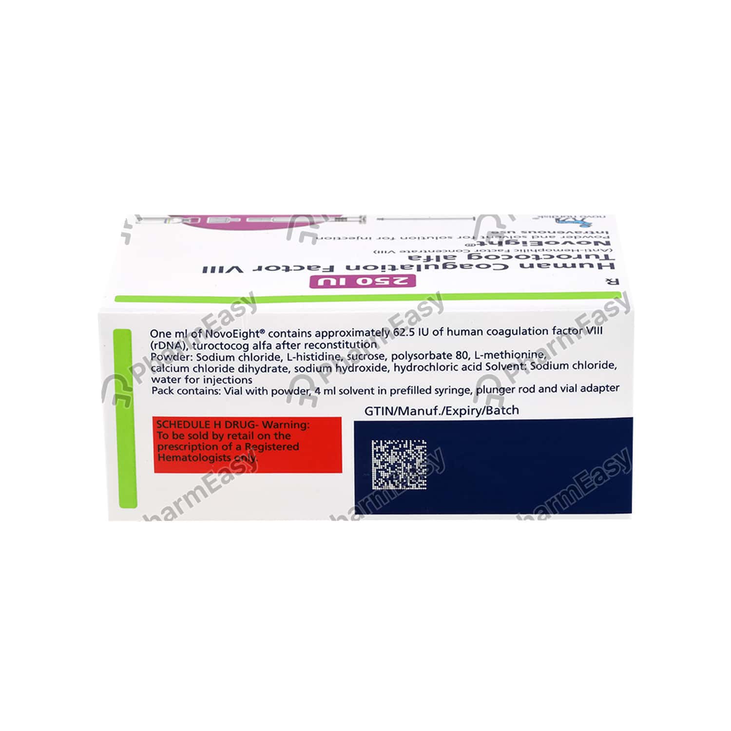 Buy Novoeight 250 IU Injection (1) Online at Flat 18% OFF* | PharmEasy