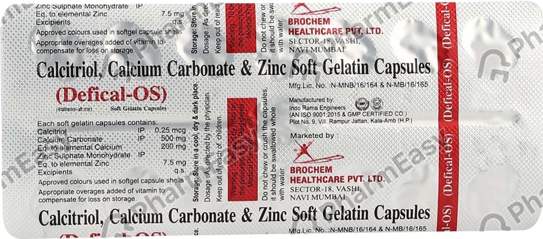 Buy Defical Os Strip Of 15 Softgel Capsules Online at Flat 15% OFF ...