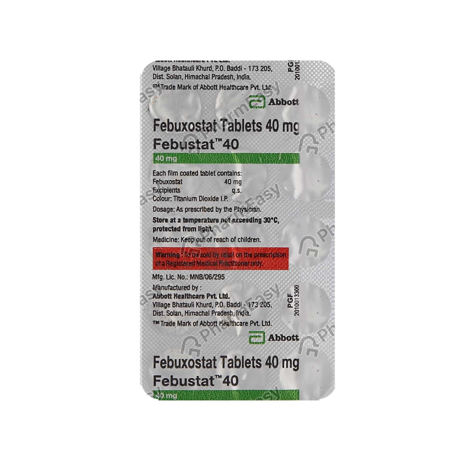 Febustat 40 MG Tablet (15) - Uses, Side Effects, Dosage, Composition ...