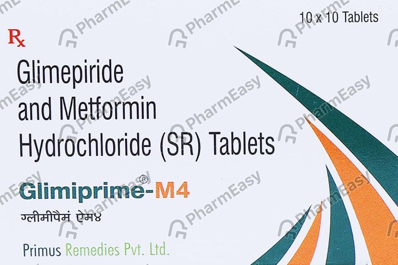 Glimiprime M 4mg Strip Of 10 Tablets: Uses, Side Effects, Price ...