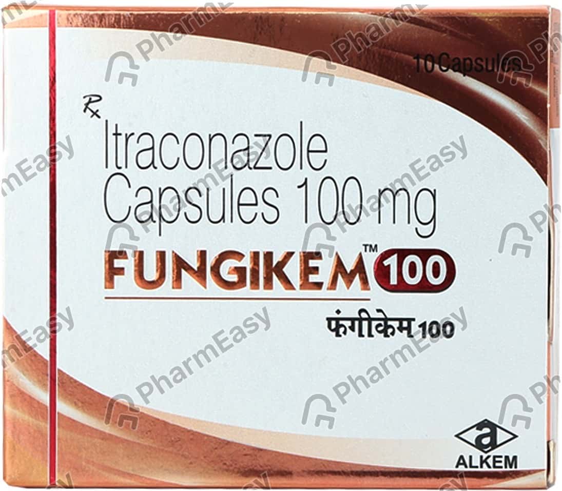 Fungikem 100 MG Capsule (10): Uses, Side Effects, Price & Dosage ...