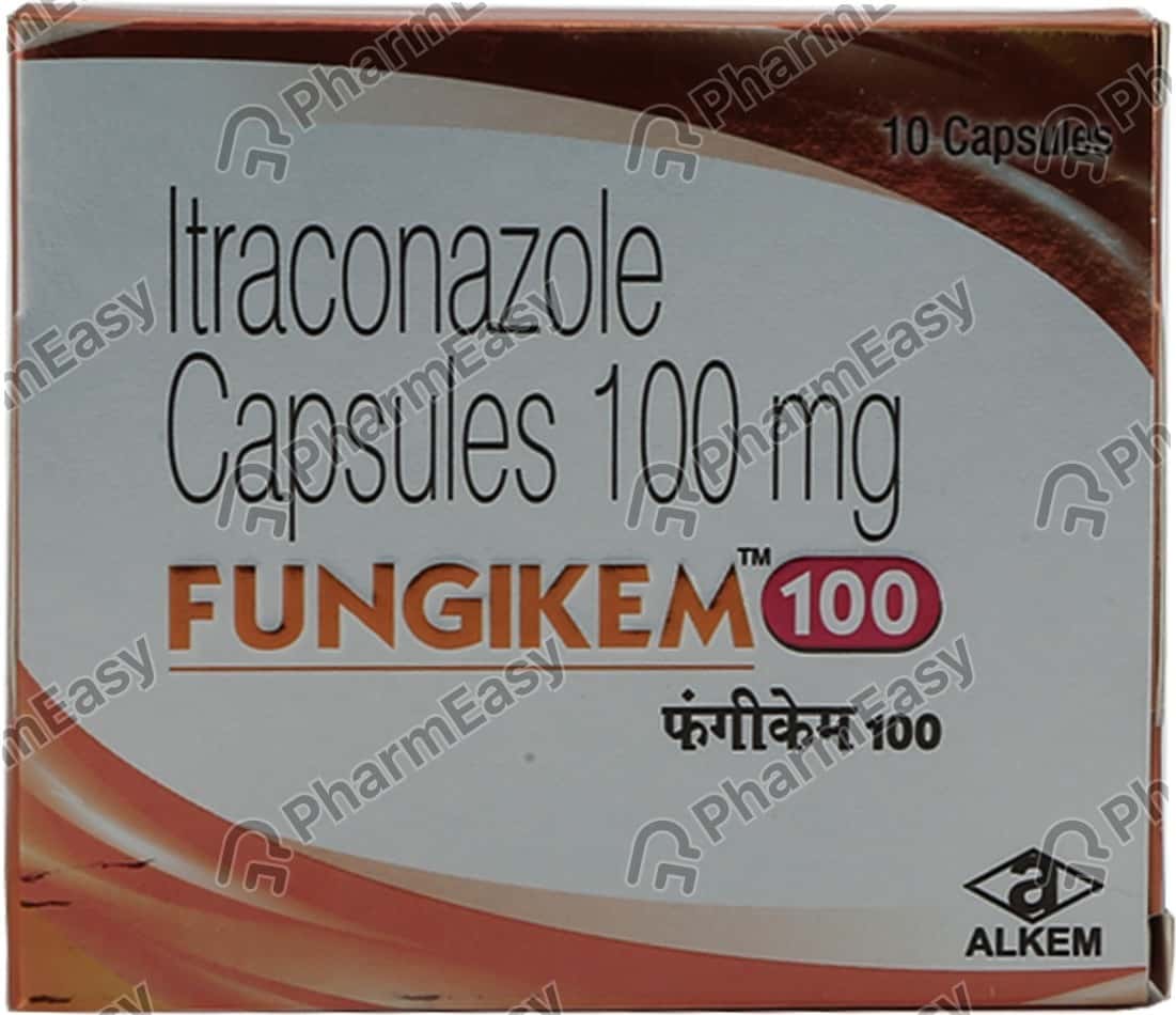 Fungikem 100 MG Capsule (10): Uses, Side Effects, Price & Dosage ...