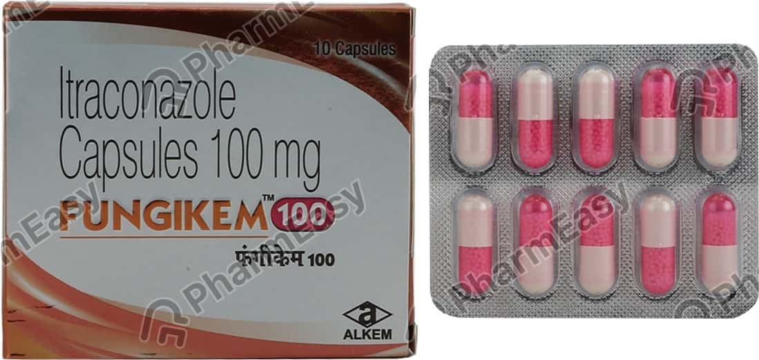 Fungikem 100 MG Capsule (10): Uses, Side Effects, Price & Dosage ...