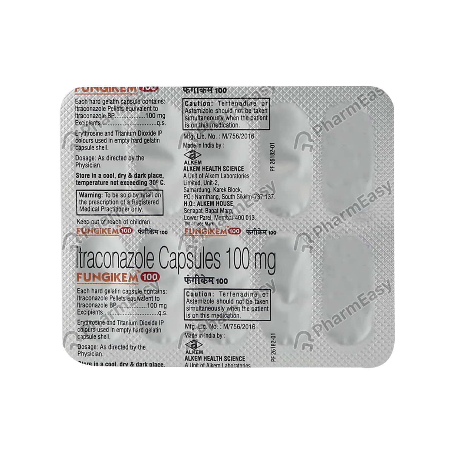 Fungikem 100 MG Capsule (10) - Uses, Side Effects, Dosage, Composition ...