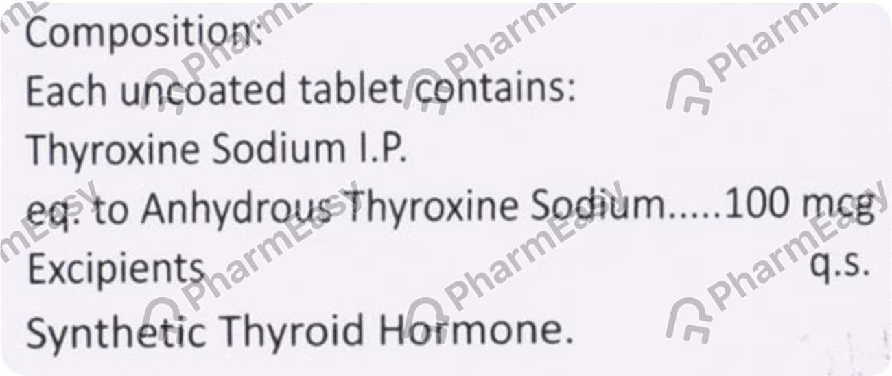 Thyronorm 100 MCG Tablet (120): Uses, Side Effects, Price & Dosage ...
