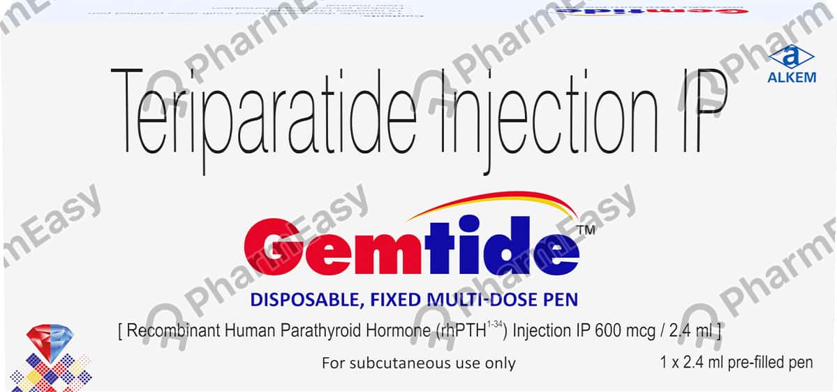 Gemtide 600 MCG/2.4ML Injection (2.4): Uses, Side Effects, Price ...
