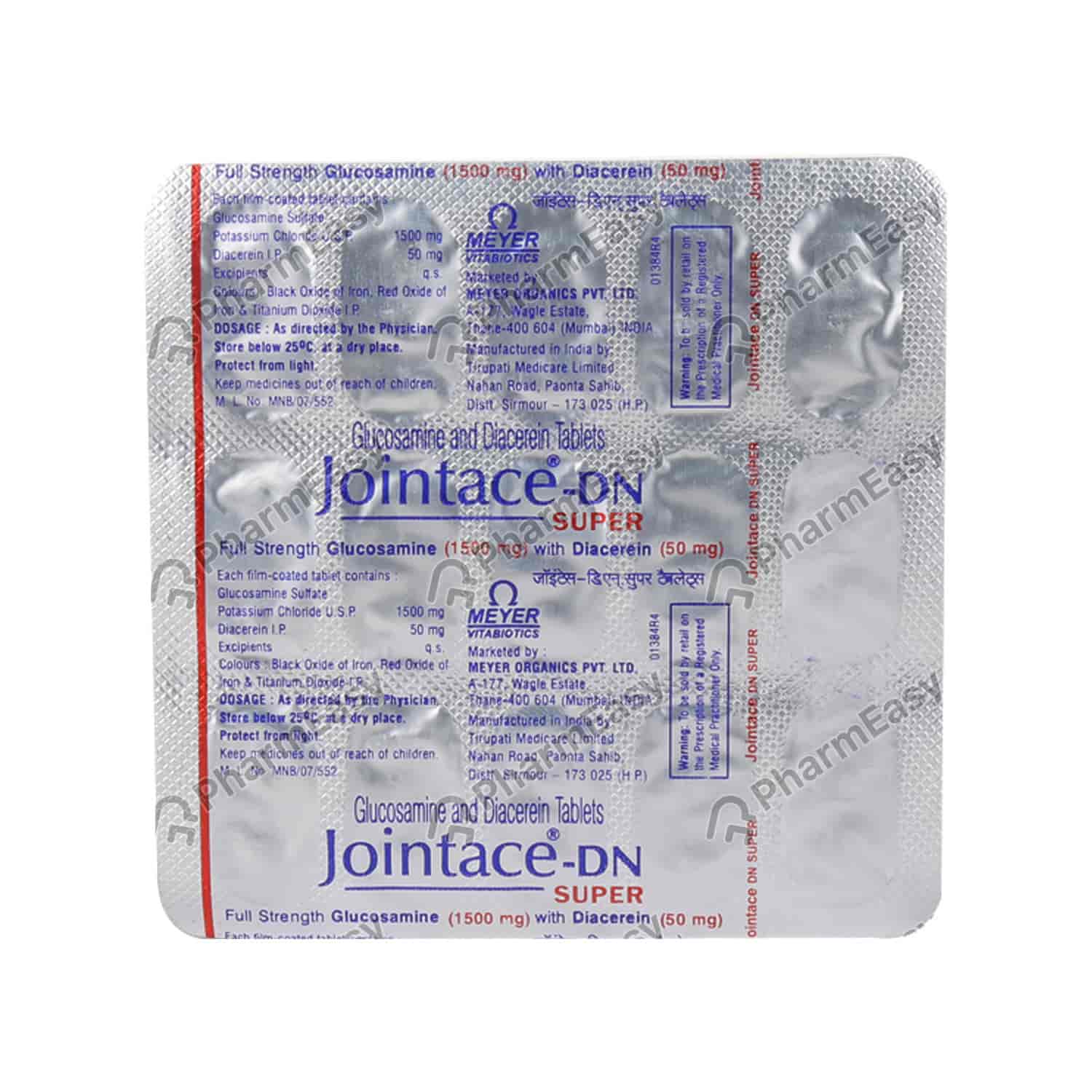 Buy Jointace Dn Super Tab 15'S Online at Flat 18% OFF* | PharmEasy