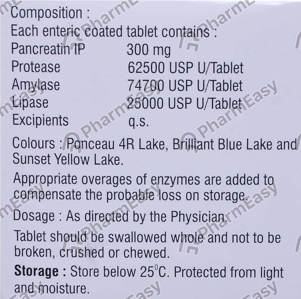 Enzase 300 MG Tablet (10): Uses, Side Effects, Price & Dosage | PharmEasy