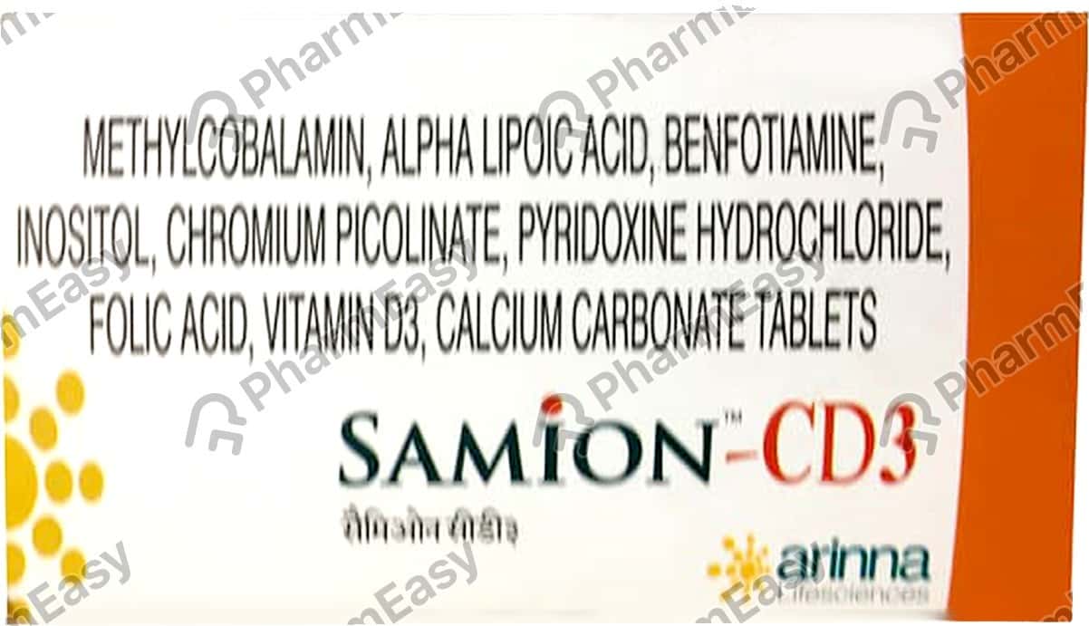 Buy Samion Cd3 Strip Of 10 Tablets Online & Save Up to 24% at PharmEasy