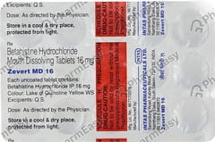 Zevert Md 16 MG Tablet (15): Uses, Side Effects, Price & Dosage | PharmEasy