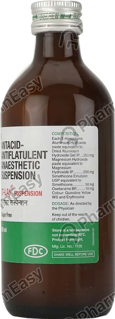 7 La Sugar Free Bottle Of 200ml Suspension: Uses, Side Effects, Price ...
