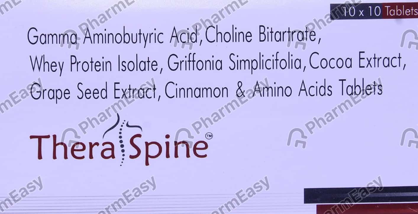 Buy Thera Spine Strip Of 10 Tablets Online & Save Up to 24% at PharmEasy