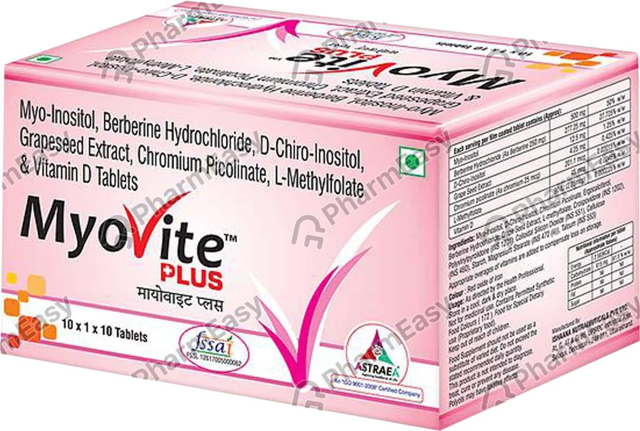 Buy Myovite Plus Strip Of 10 Tablets Online at Flat 15% OFF | PharmEasy