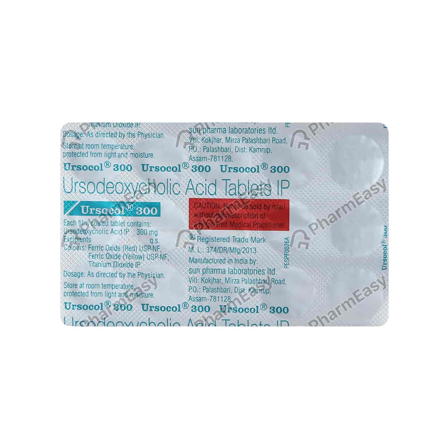 Buy Ursocol 300mg Tablet 15'S Online at Flat 18% OFF* | PharmEasy